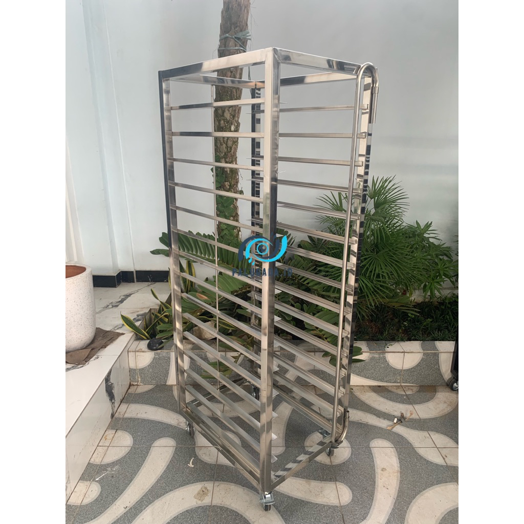 Jual Rak Troli Susun / Rak Troli Loyang / Rack Trolley Bakery / Rak ...