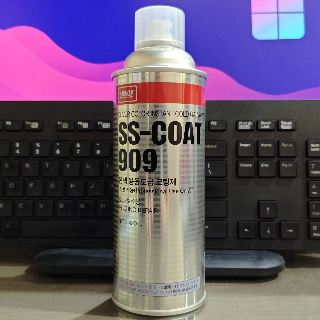 Jual [DG] NABAKEM SS-COAT 909 Silver Color Instant Gold Galvanize Spray ...