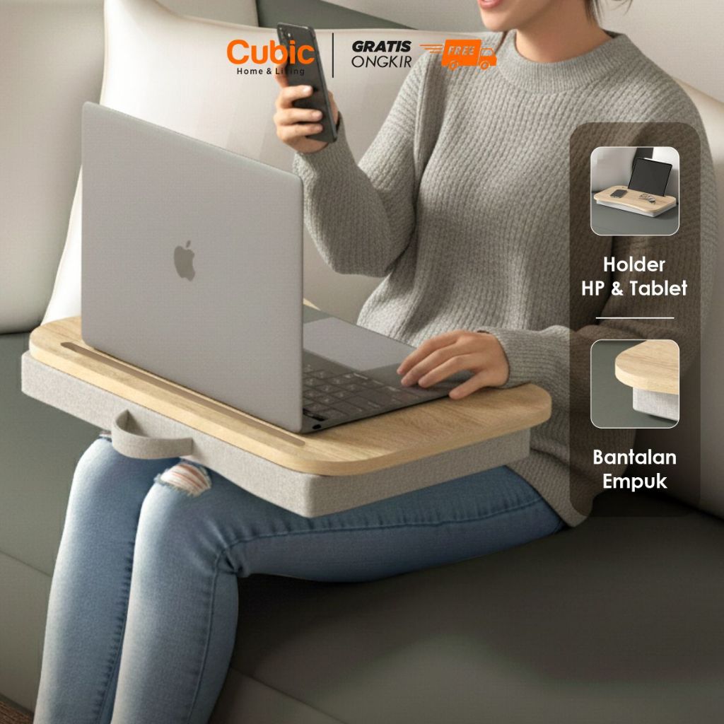 Jual Cubic Meja Pangku Laptop / Lap Desk / Tatakan Bantal Multifungsi ...
