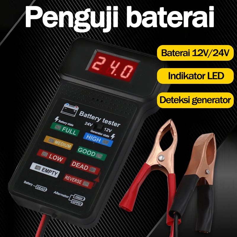 Jual Alat tes aki 12V multifungsi battery tester alat tes aki mobil ...