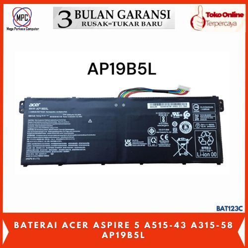 Jual Baterai Acer Aspire 5 A114-31 A314-31 - Swift 3 SP314-21N SF314-42 ...