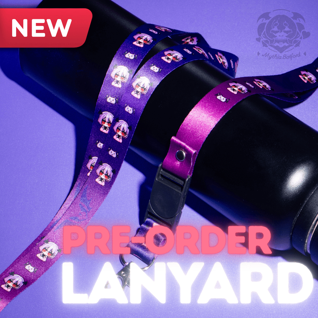 Jual READY! LANYARD MYTHIA BATFORD VTUBER UBI UNGU BONUS PHOTOCARD PC ...
