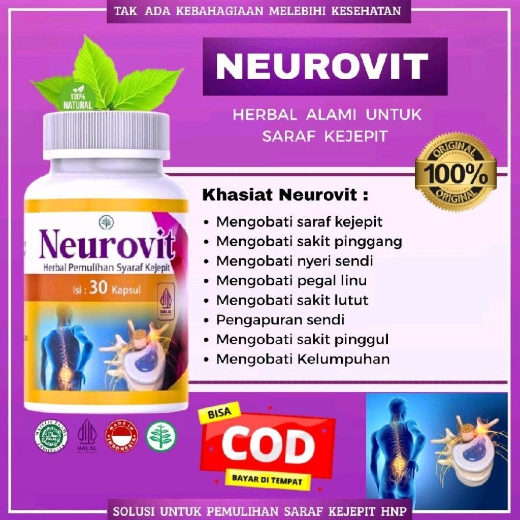 Jual NEUROVIT Herbal Syaraf Kejepit, Solusi Untuk Pemilihan SaraF ...