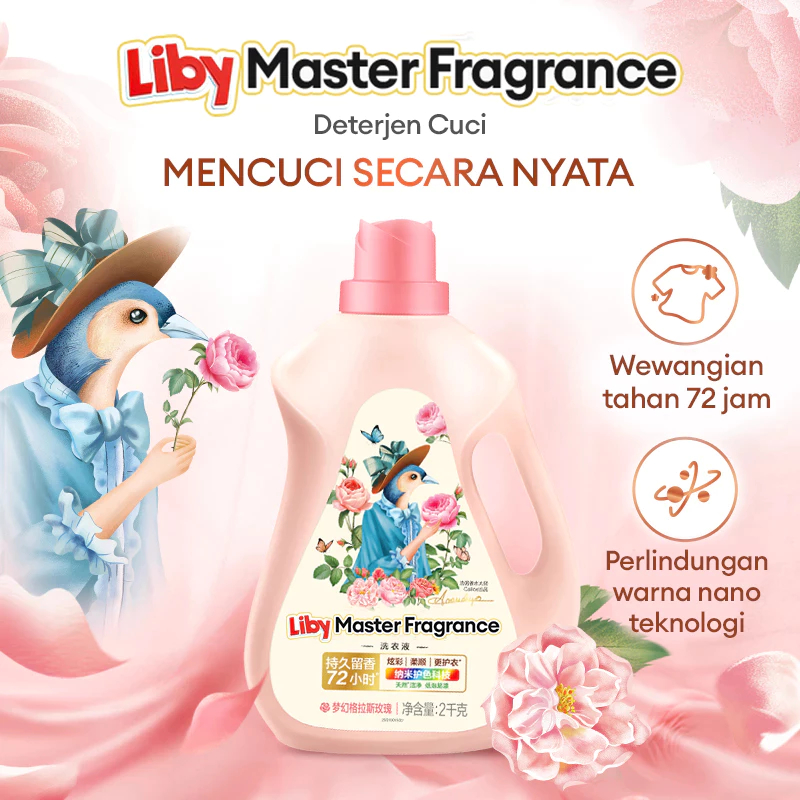 Jual [Halal] - LIBY Deterjen Cair Laundry Liquid Detergent Botol (2L ...