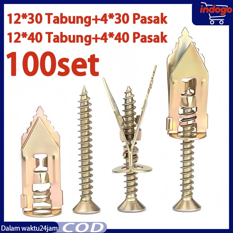 Jual 100set Paku Ekspansi Khusus Untuk Papan Gipsum - Menaikkan ...