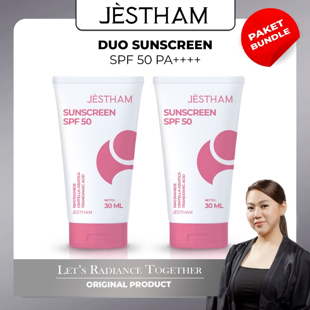 Jual Jestham Duo Sunscreen SPF 50 PA++++ (NEW) | Shopee Indonesia