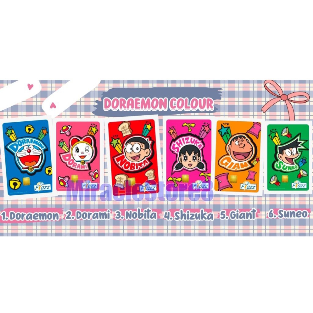 Jual Kartu Flazz Edisi Doraemon Colour Doraemon Dorami Nobita Shizuka ...