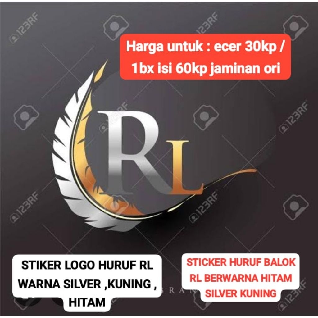 Jual RL R L T L - Custom Order Cetak Label Stiker Gambar ber warna ...
