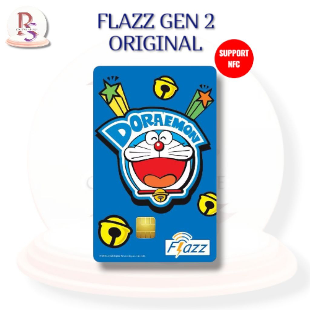 Jual KARTU ETOLL FLAZZ BCA GEN 2 ORIGINAL SUPPORT NFC - DORAEMON FACE ...