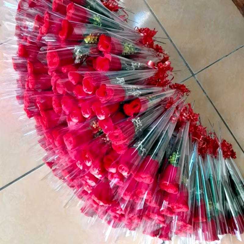 Jual Bunga Mawar 1 Tangkai Plastik | Bunga Valentine | Bunga Mawar ...