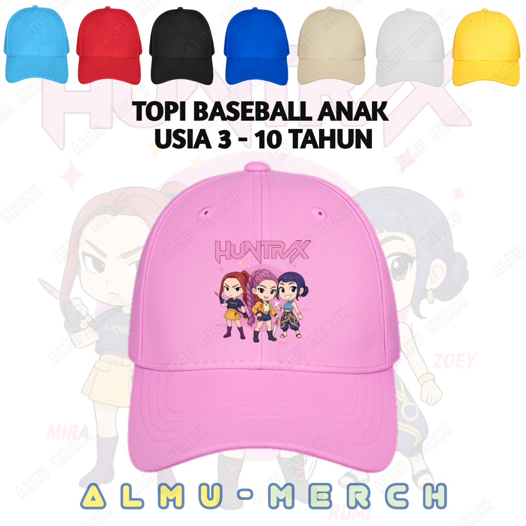 Jual Topi Baseball Anak Kpop Huntrix Demon Hunter | Topi Anak Usia 3 ...