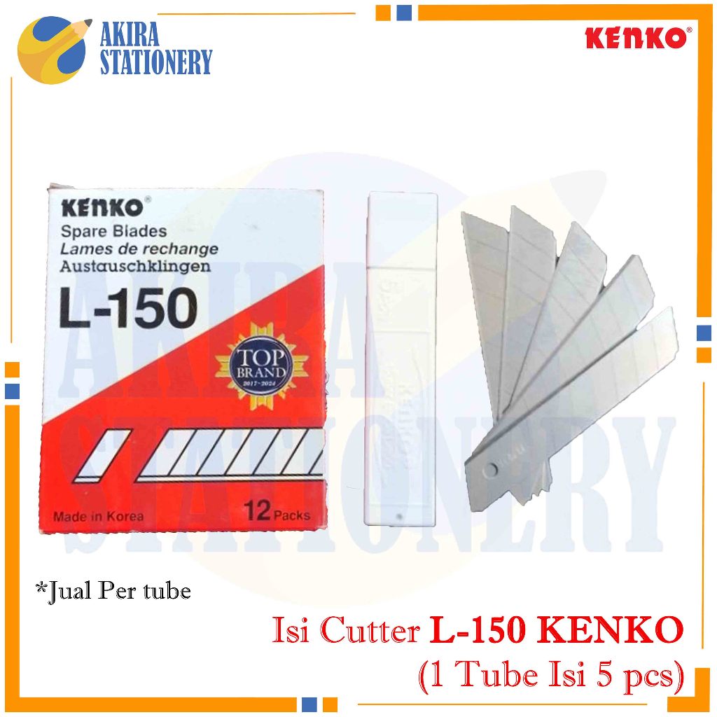 Jual Isi Cutter Besar Kenko L-150 / Pisau Potong Kertas L 150 / Refill ...