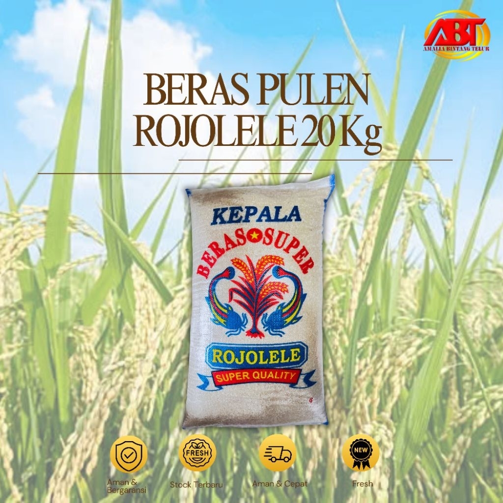Jual ABT - Beras Pulen Rojolele 20 Kg Enak,Bersih dan Putih (FRESH-AMAN ...