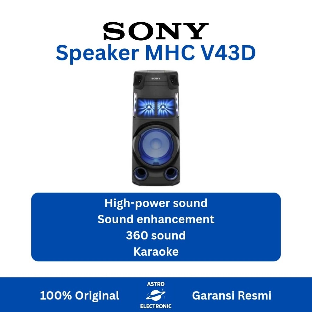 Jual SONY MHC V43 / MHC-V43 / MHC V43D / MHC-V43D KARAOKE BLUETOOTH ...