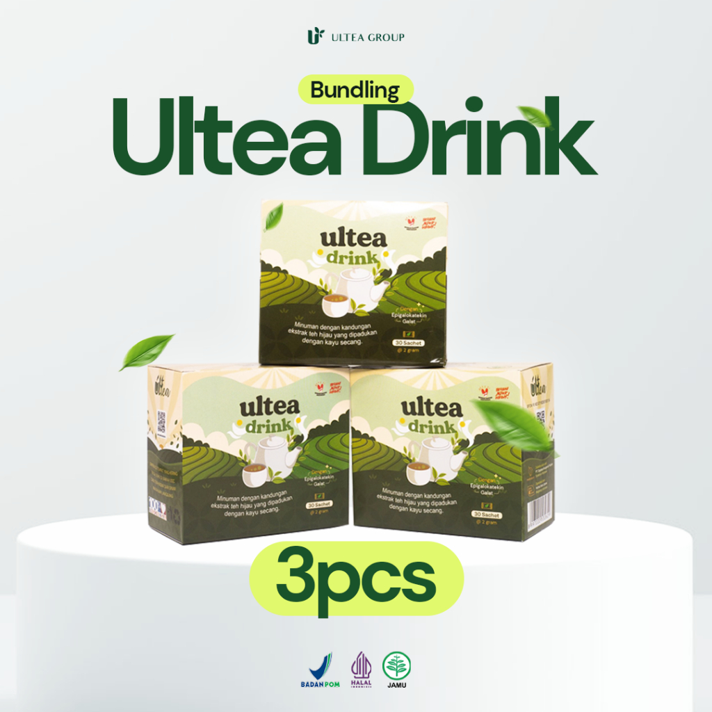 Jual BUNDLING ULTEA DRINK (3BOX) HERBAL EKSTRAK TEH HIJAU Anti Kanker ...