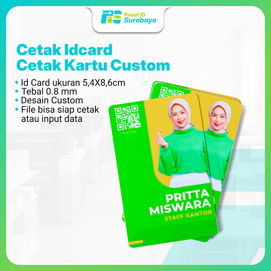Jual Cetak ID Card Cetak Kartu Custom | Shopee Indonesia