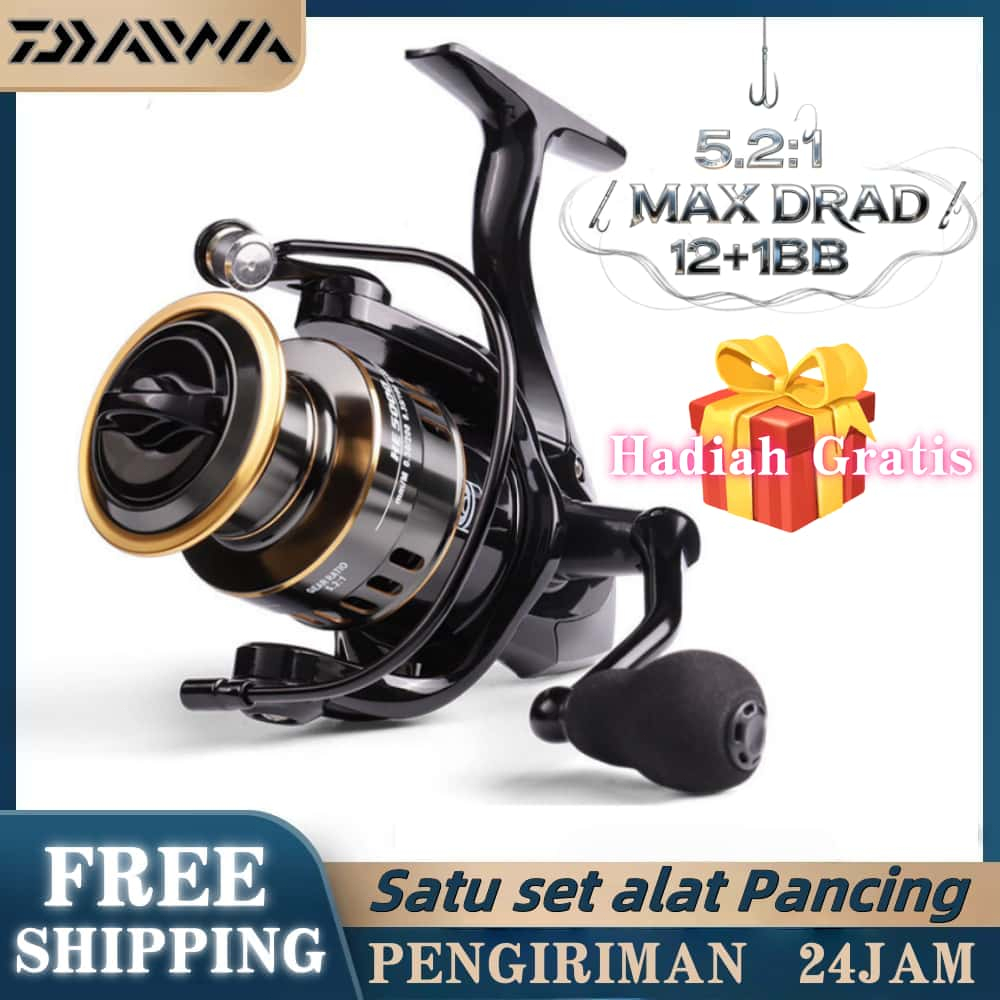 Jual Reel Pancing Fishing reel pancing Spinning Reel Metal Spool 80KG ...