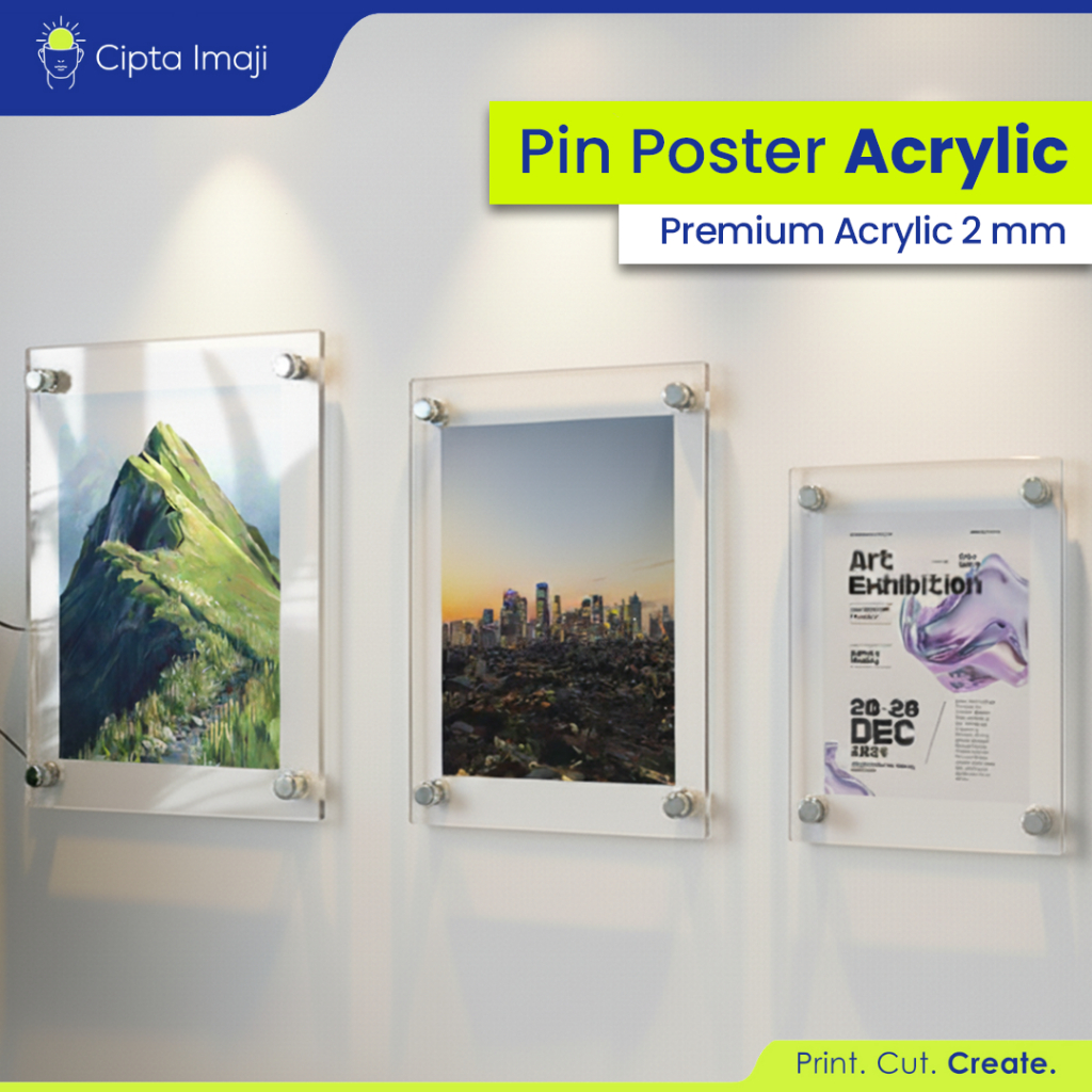 Jual Acrylic Display 2mm A4, A3, A5 Frame Dinding Akrilik Custom ...