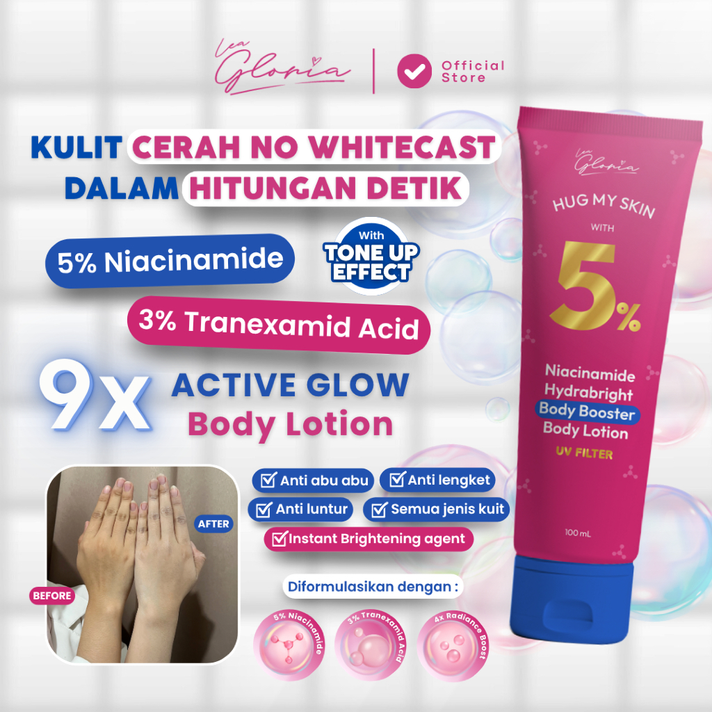 Jual Lea Gloria - Lotion Pencerah Kulit 5% Niacinamide Hydrabright Body ...