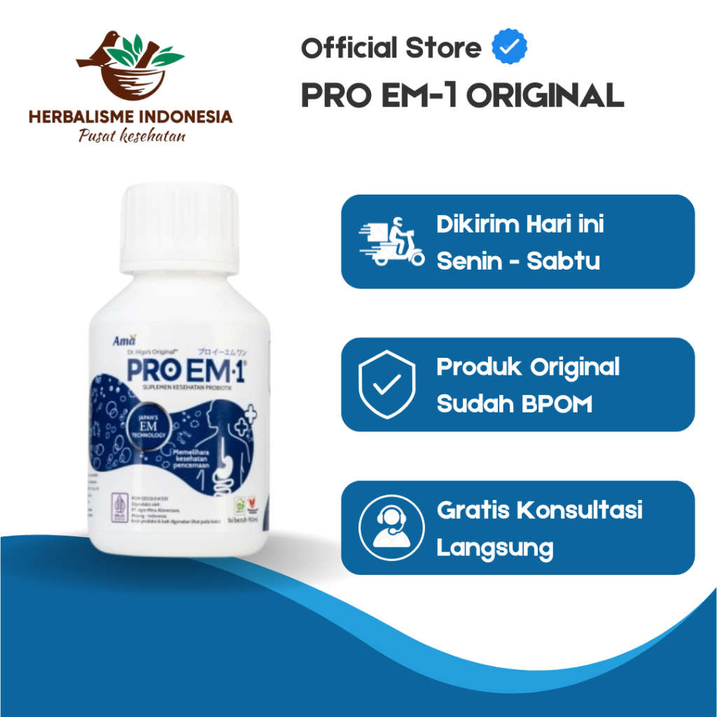 Jual PRO EM1 Probiotik Cair Teruji Klinis – Probiotik Alami untuk Daya ...