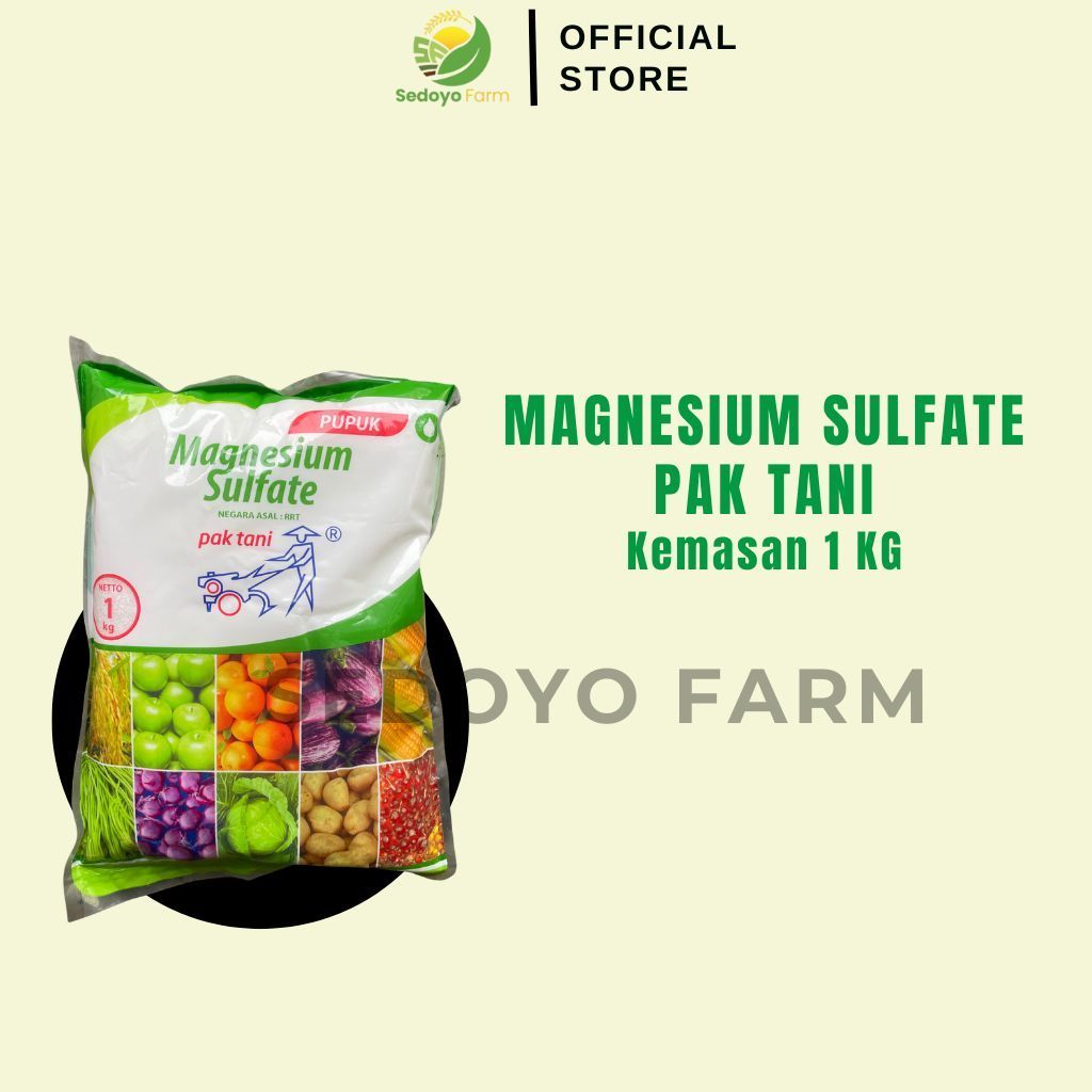 Jual Pupuk Magnesium Sulfate PAK TANI Kemasan Asli Pabrik 1 Kg | Shopee ...
