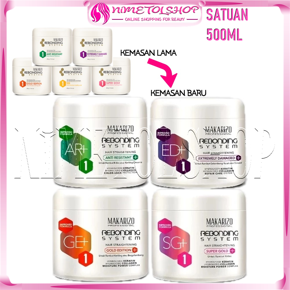 Jual MAKARIZO Rebonding System 500ml STEP 1 / 2 Obat Pelurus Rambut ...