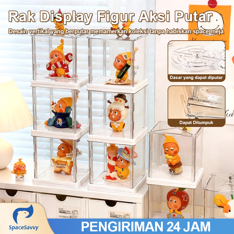 Jual SpaceSavvy Display Box Transparan Rak Action Figure Pop Mart ...