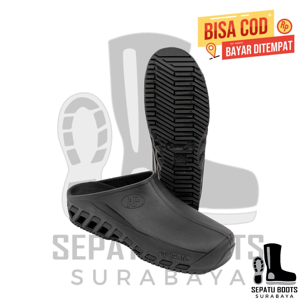 Jual Sepatu Medis AP MEDIC AP BOOTS Hitam Perawat Dokter Lokal APD ...