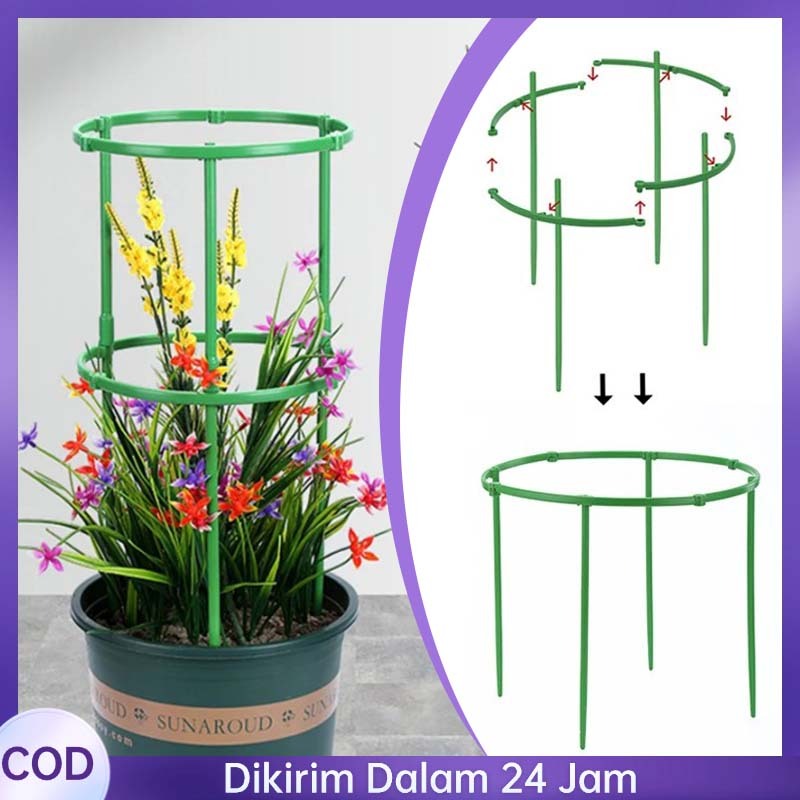 Jual 10pcs Ajir Tanaman Tiang Penyangga / Plant Stake Pot Bunga Plastik ...