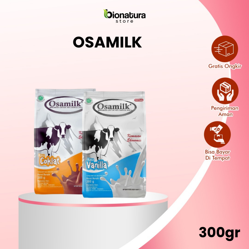 Jual Osamilk Coklat & Vanila 300gr – Susu Bubuk Pilihan Keluarga ...
