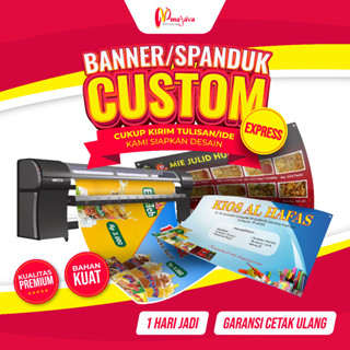 Jual [Express] Cetak Spanduk Banner Custom - Free Template Design ...