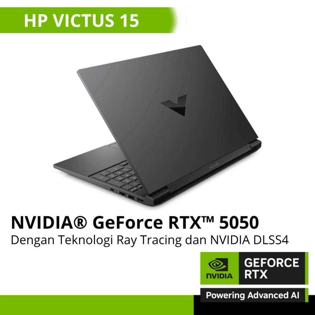 Jual HP Victus 15 GeForce RTX5050 8GB – Intel i5 13420H RAM 24GB SSD 512GB Windows 11 + Office ...