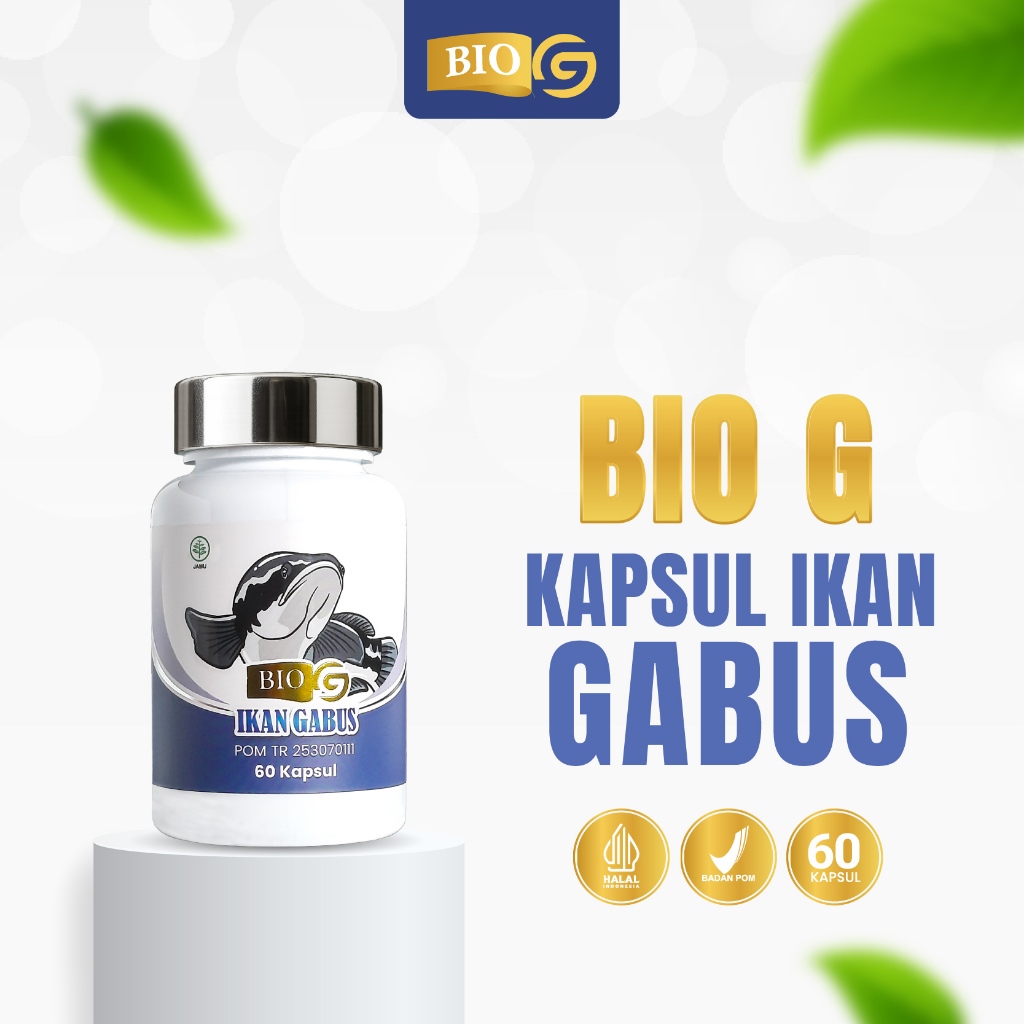 Jual Ekstrak Ikan Gabus BIO-G Kapsul Kutuk Premium Albumin Obat ...