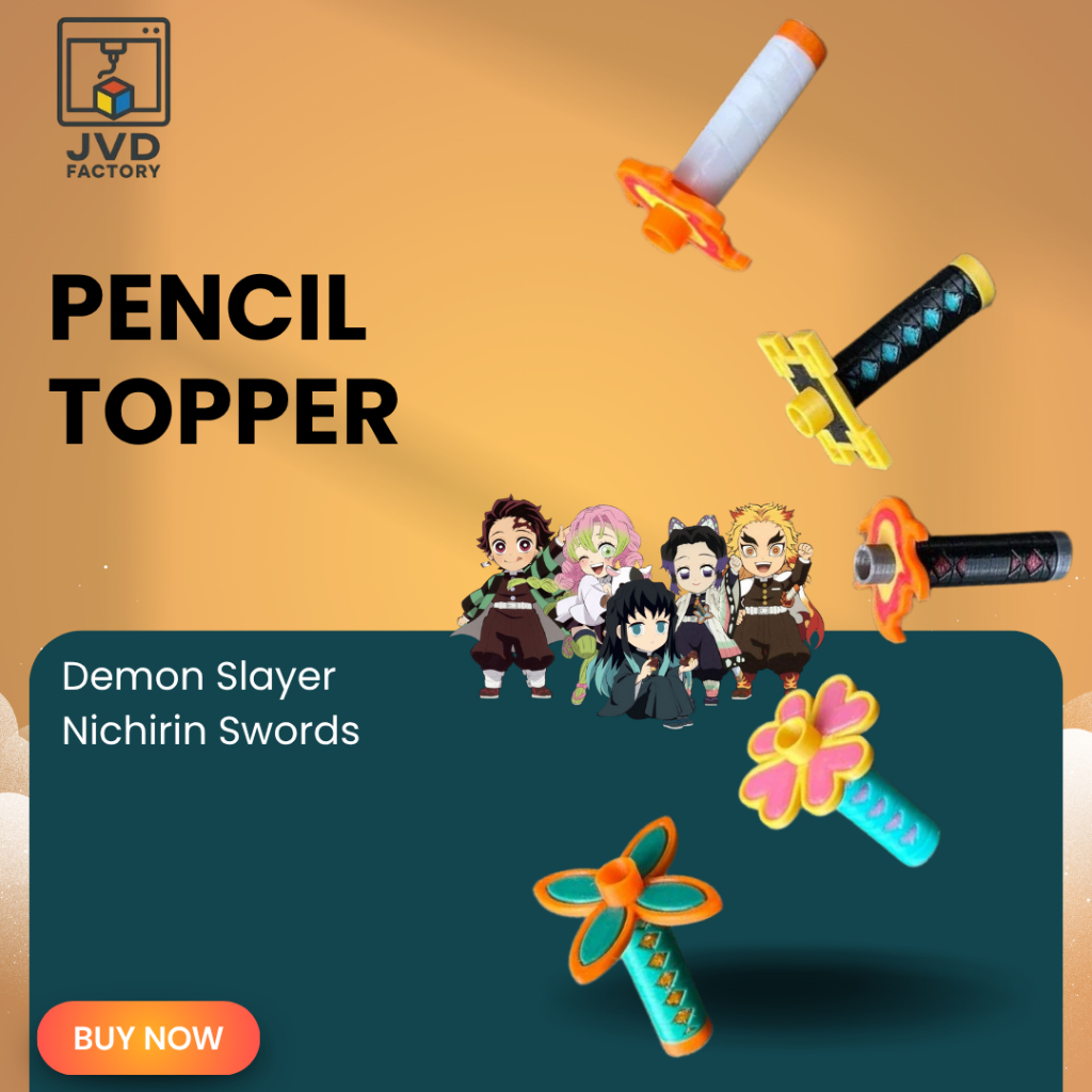 Jual Pencil Topper Demon Slayer Nichirin Sword Mitsuri Shinobu Kyojuro ...