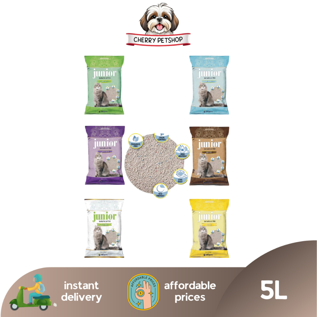 Jual JUNIOR Pasir Cat Litter Kucing 5 Liter | Shopee Indonesia