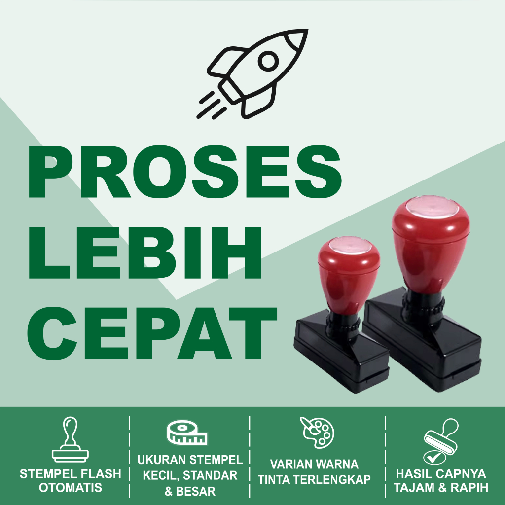 Jual Stempel Lunas / Paid / Received / Stempel Nama / Stempel Custom ...
