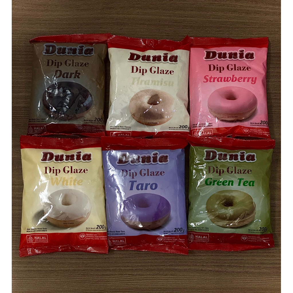 Jual Dunia Dip Glaze Eco 200gr Aneka Rasa / Toping Donut Saus Selai ...