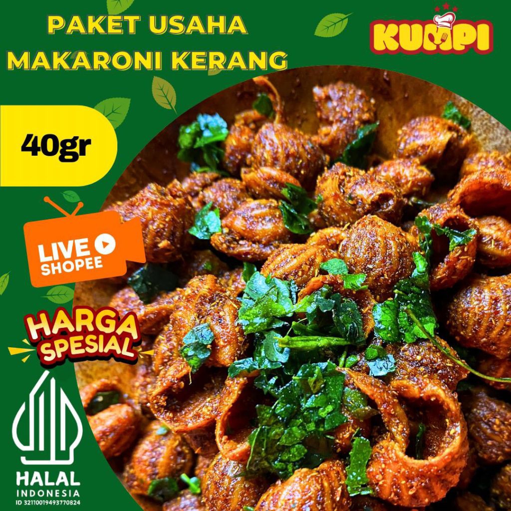 Jual PAKET USAHA MAKARONI KERANG 40Gr Isi 50 Pcs Bisa req rasa - KUMPI ...