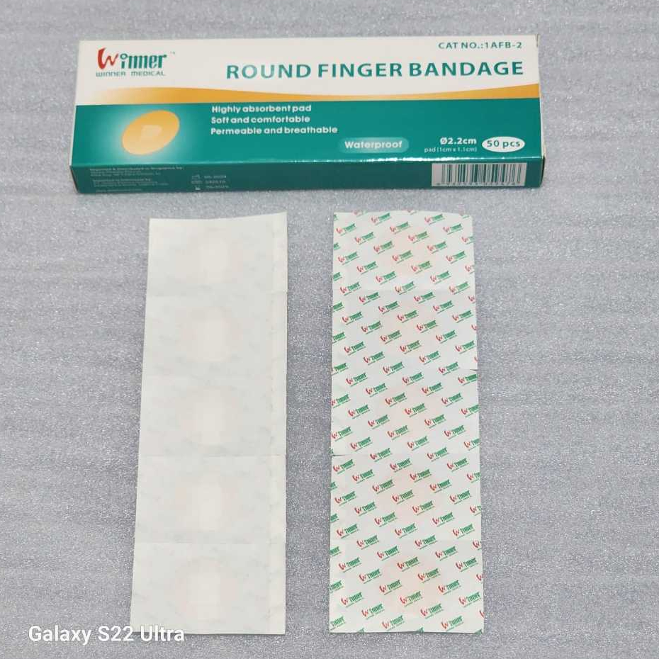Jual ROUND FINGER BANDAGE WATERPROOF 2.2 CM WINNER / PLESTER BULAT ...
