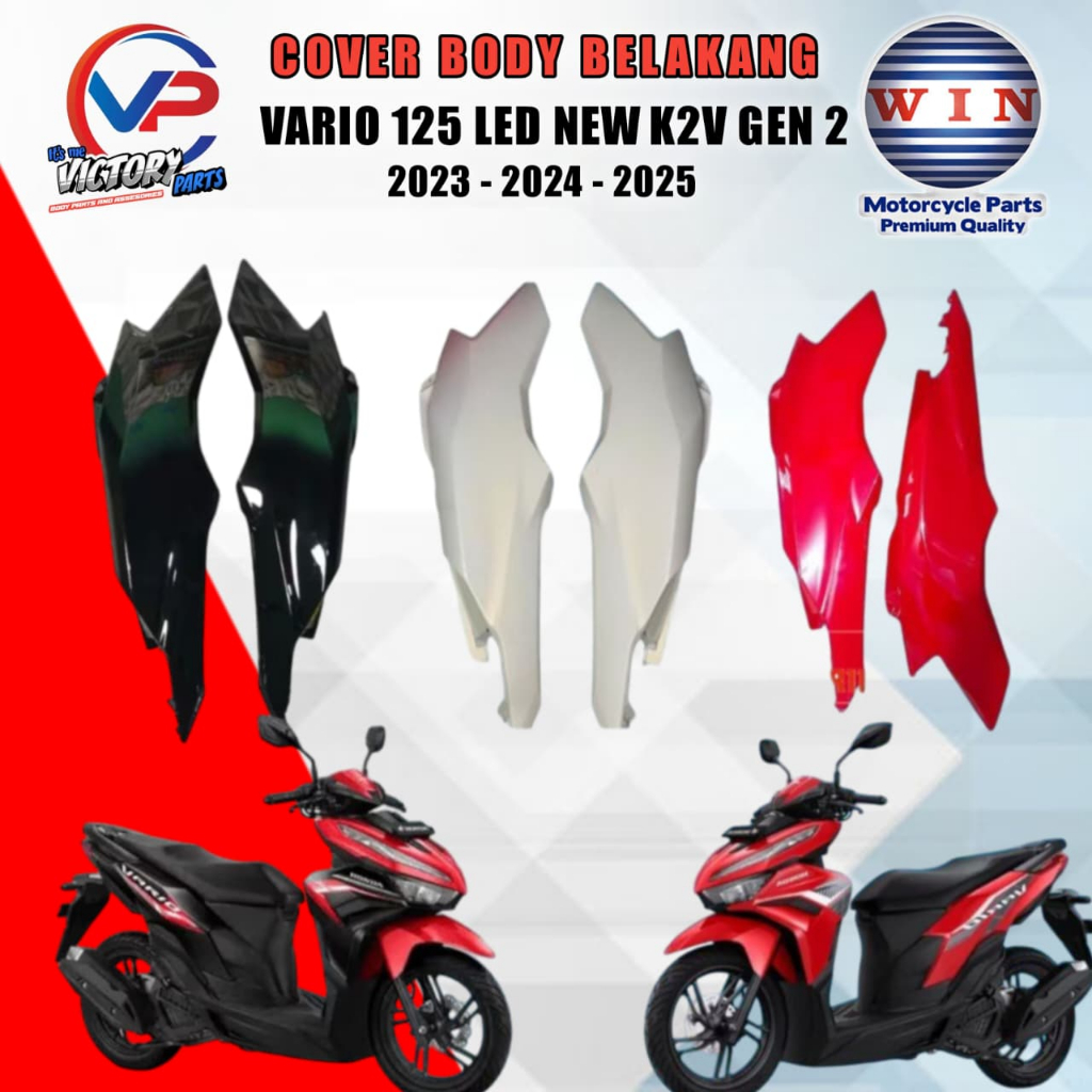 Jual WIN Cover Body Belakang Vario 125 Led New K2V 2023 2024 2025 Gen 2 ...