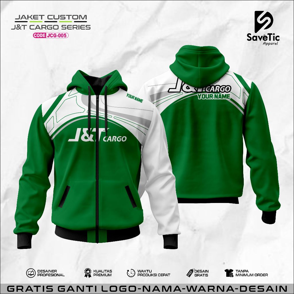 Jual Jaket J&T Cargo Full Printing Sublim/Jaket J&T Cargo/jaket ...