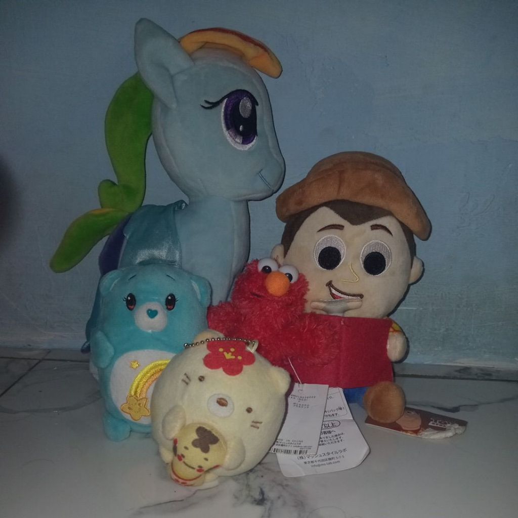 Jual preloved ganci dan boneka sumiko, cb, almo, woody toy story, kuda ...