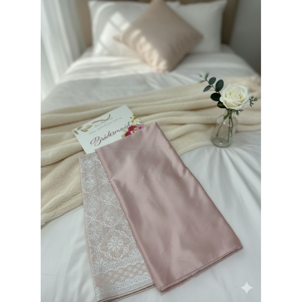 Jual (Set Polos & Songket) Bridesmaid Simpel dan Elegan. Seragam Pesta ...