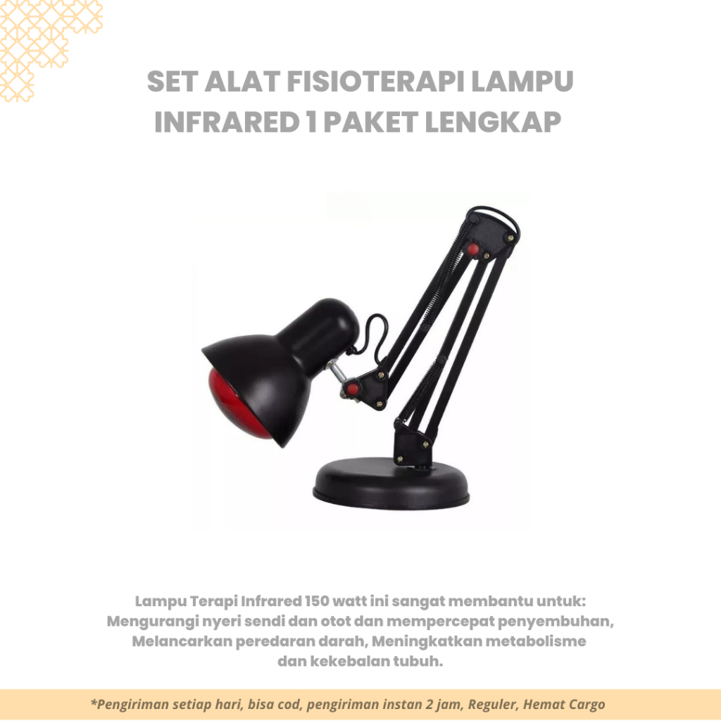 Jual SET ALAT FISIOTERAPI LAMPU INFRARED 1 PAKET LENGKAP + STANDING ...
