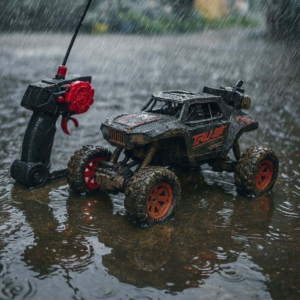 Jual Mainan mobil remote control offroad Anti Air Ada efek spray batre ...