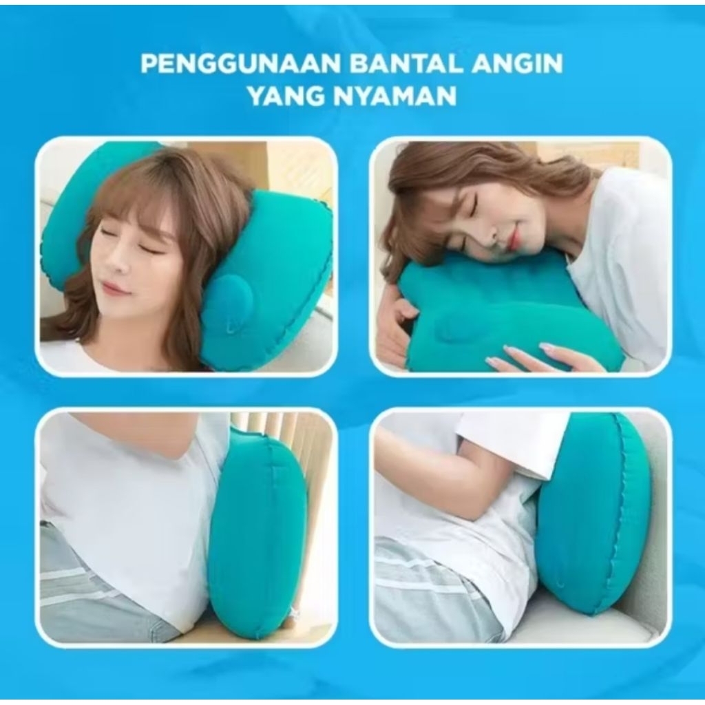 Jual Bantal Kepala Angin Tiup Otomatis Pompa tekan untuk traveling ...