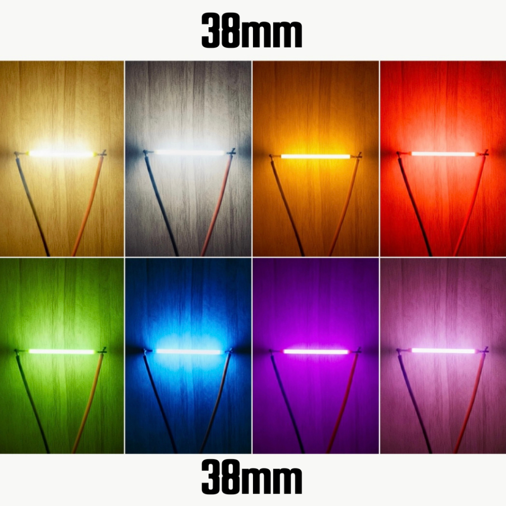 Jual LED Filament Edison 3V 38mm 2100K 2700K 6000K Light Warm White ...