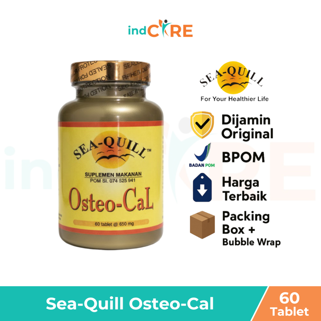 Jual SeaQuill Osteo Cal Isi 60 Tablet / Sea Quill Osteo Cal / Vitamin ...