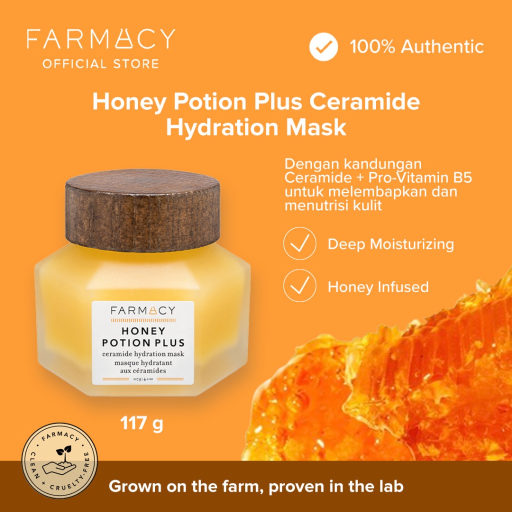 Jual Farmacy Honey Potion Plus Ceramide Hydration Mask 117g | Masker ...