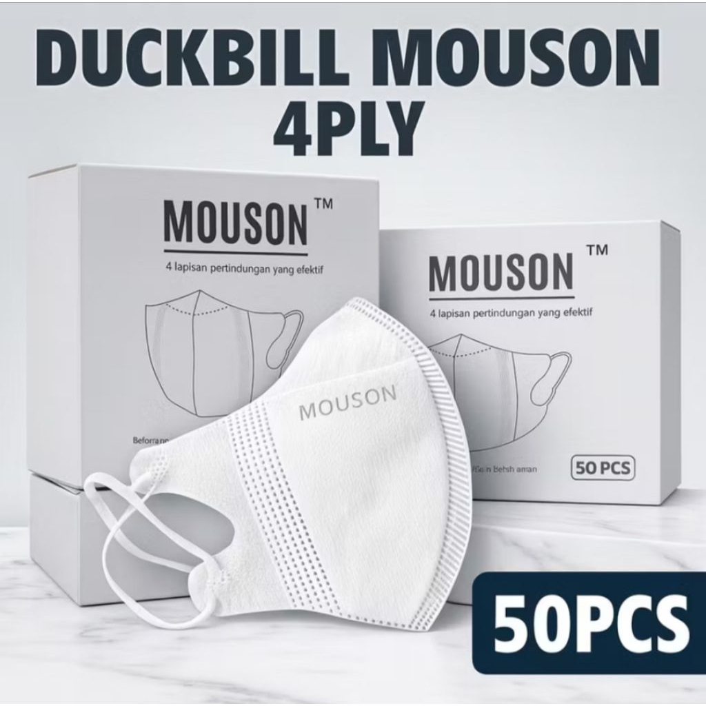 Jual MASKER DUCKBILL WARNA PUTIH & HITAM ,MEREK ALKINDO & MOUSON,SERTA ...